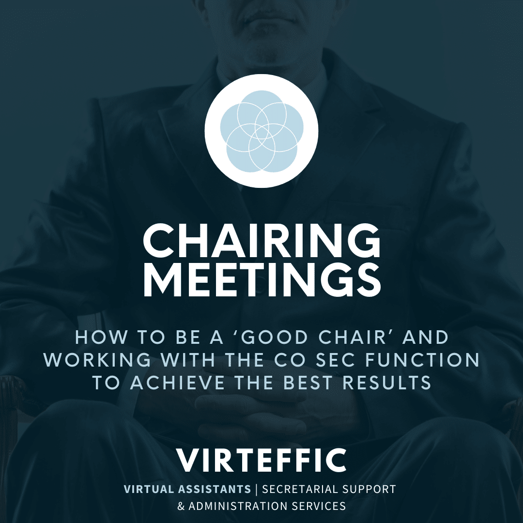Chairing Meetings – How to be a ‘Good Chair’ and Working with the Co ...