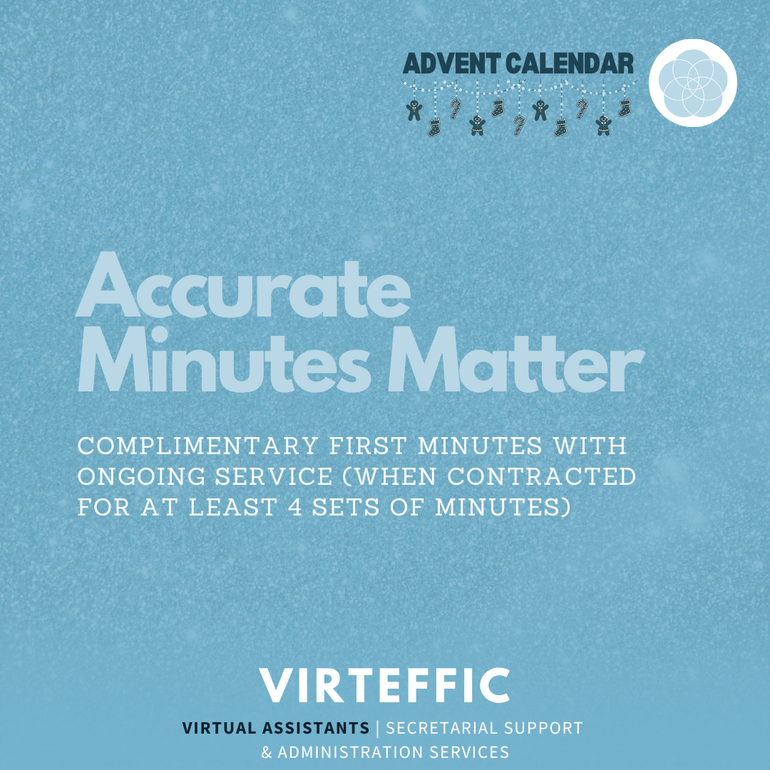 Free First Meeting Minutes with Ongoing Minute-Taking Services ...